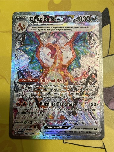 Charizard ex 223/197 Special Illustration Rare Obsidian Flames Pokémon ...
