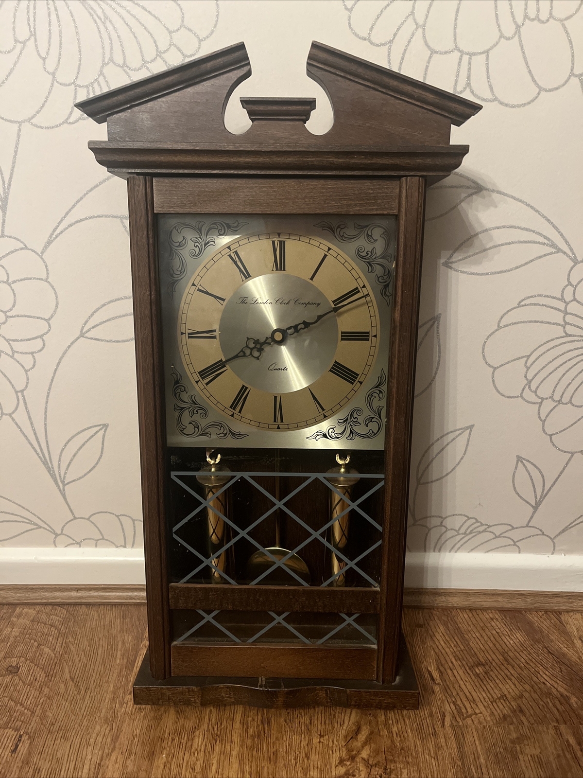 The London Clock Company Vintage Wooden Wall Clock | eBay UK