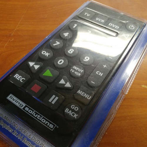 Living Solutions JUMBO Universal TV Remote Control Large Buttons | eBay