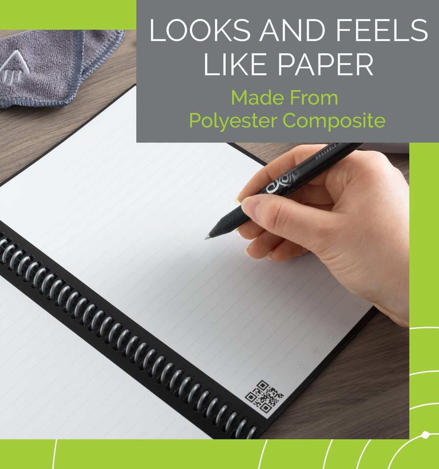 Rocketbook Core Reusable Smart Notebook | Innovative, Eco-Friendly ...