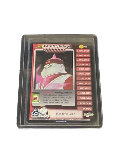 DRAGON BALL Z CCG ANDROID 19 RECHARGED LVL 3 FOIL UNLIMITED CELL SAGA ...