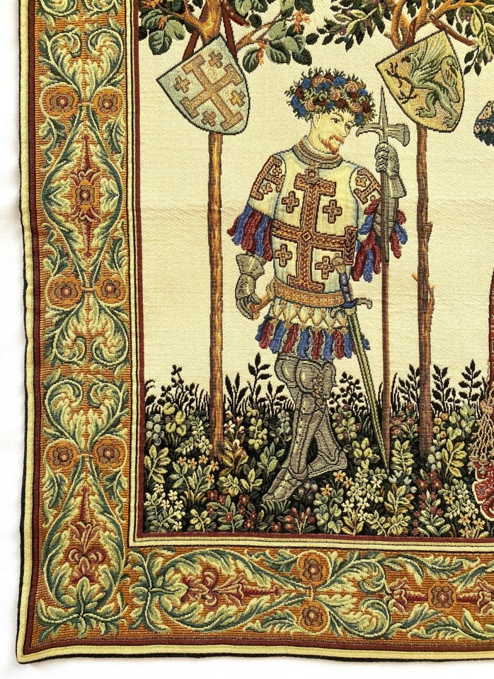 NEW 26" X 24" LA MANTA HIGH DETAIL BEAUTIFUL BELGIAN TAPESTRY LINED ...