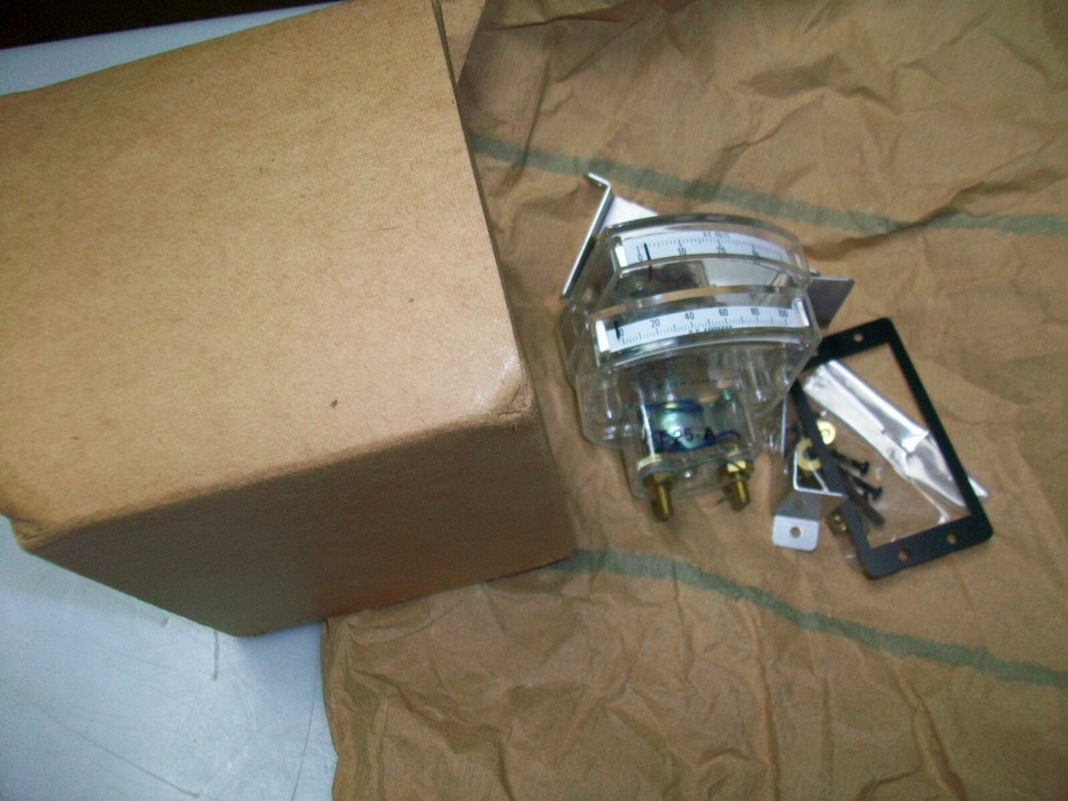 DUAL EDGEWISE PANEL METERS 0-40 V. Dc. AND 0-100 A. Dc. | eBay