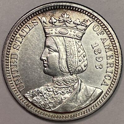 1883 Isabella Commemorative Quarter Nice Almost Uncirculated AU+/UNC ...