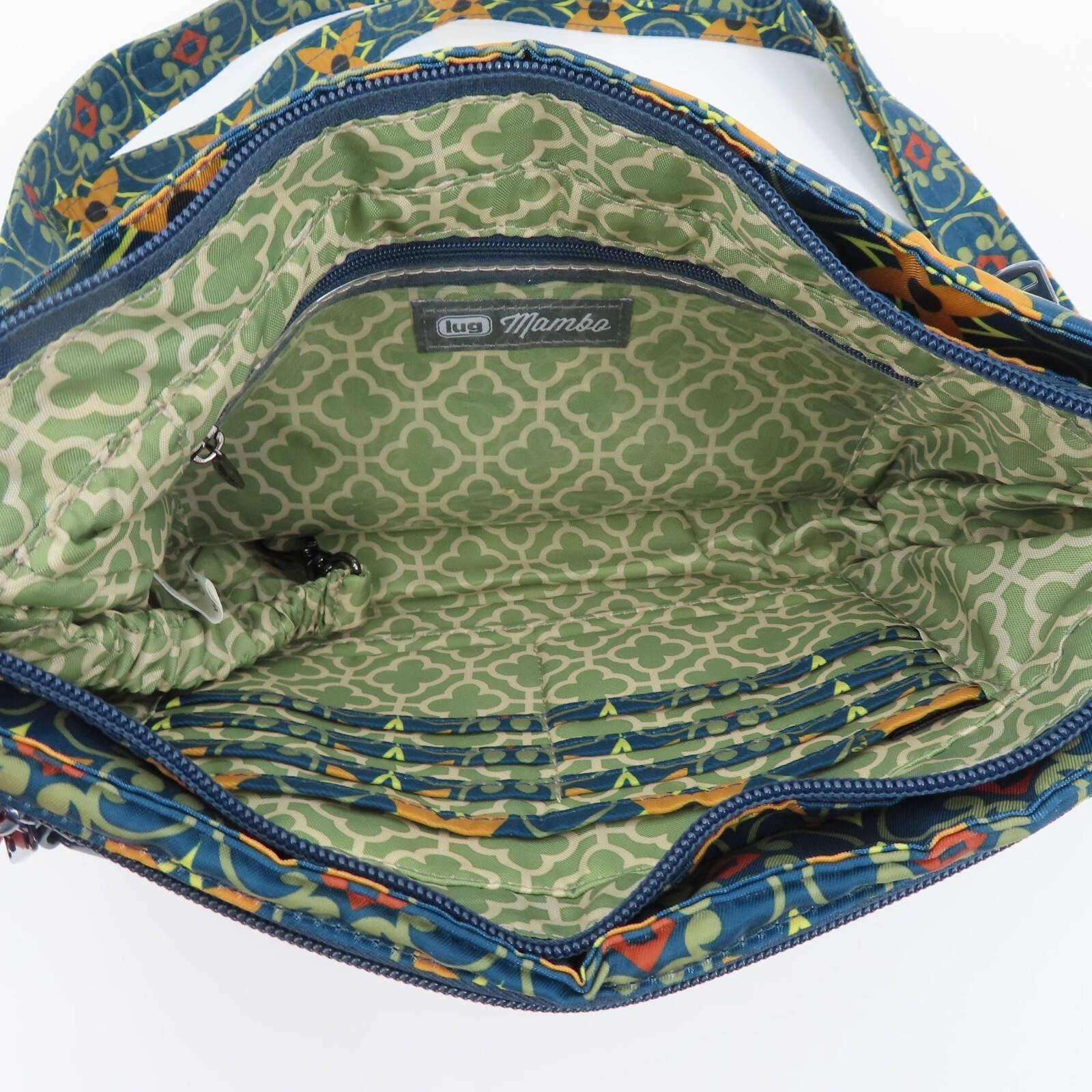 LUG Mambo Tiles Teal Multicolor Crossbody Handbag Purse Adjustable ...