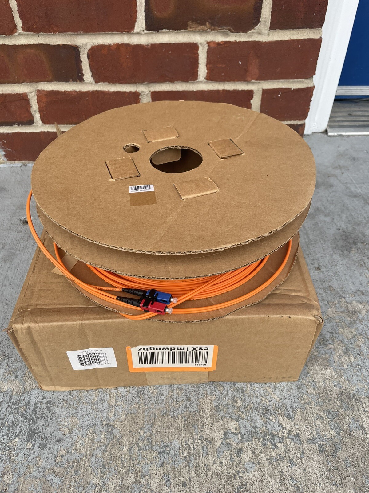 350FT (106M) LC to SC Duplex 62.5/125 Multimode Fiber Optic Patch Cable ...