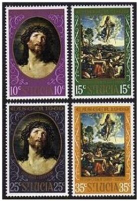 St Lucia 245-248, MNH. Mi 237-240. Easter 1969. Paintings: Guido Reni,G ...