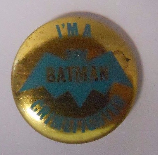 1966 Creative House Batman Pinback Button Pin-I am a Batman ...