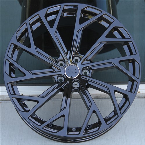 (4)SET 20x9 5x112 GLOSS BLACK WHEELS FOR AUDI A4 A5 A6 A7 A8 S4 S5 Q5 ...