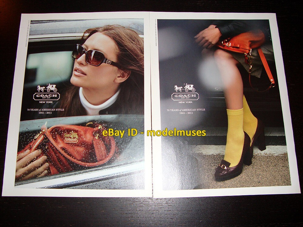 COACH 4-Page Magazine PRINT AD Fall 2011 NOOT SEEAR woman in ankle ...