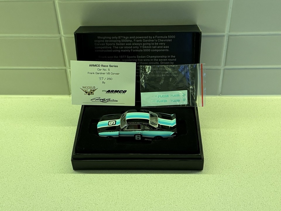 ARMCO 1:43 CHEVROLET CORVAIR SPORTS SEDAN FRANK GARDNER GREAT MODEL | eBay