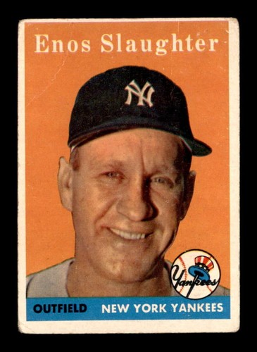 1958 Topps #142 Enos Slaughter G/VG X3383654 | eBay
