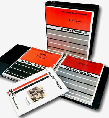 Massey Ferguson 1085 Tractor Service Parts Operators Manual Repair Shop ...