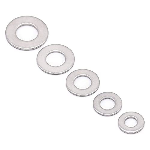8 Stainless Steel Flat Washers 3/16" Id 7/16" Od 0.065" Thick 100 Pcs ...