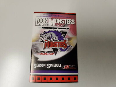 RS20 Lowell Lock Monsters 2001/02 Minor Hockey Pocket Schedule - Multi ...