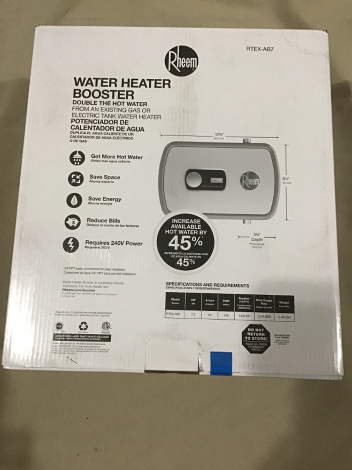 Rheem water heater booster | eBay