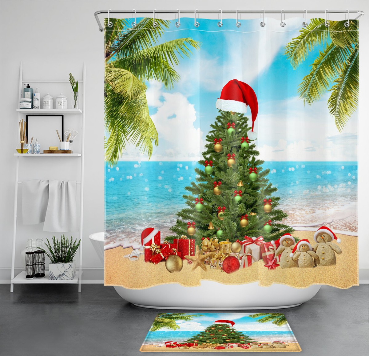 Palm Tree Themed Bathroom