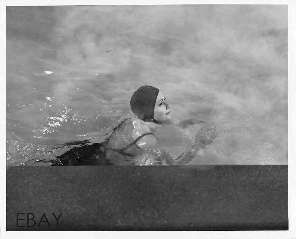 Greta Garbo Swimming