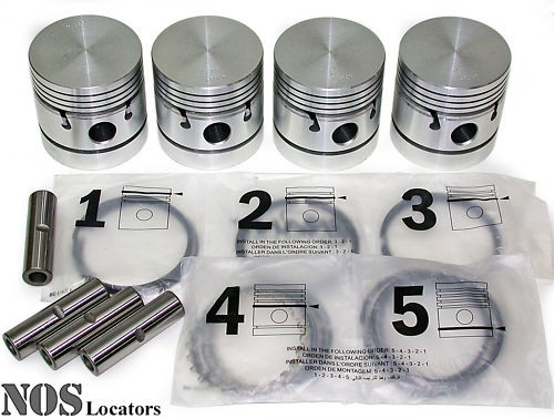 Austin A60, MGA Mk2, MG Magnette Mk4, 1622cc Piston Set wRings & Pins ...