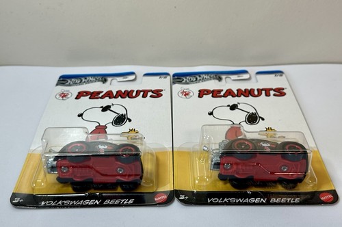 2025 Hot Wheels Silver Series Peanuts 75th Snoopy VW BEETLE Lot Of 2 | eBay