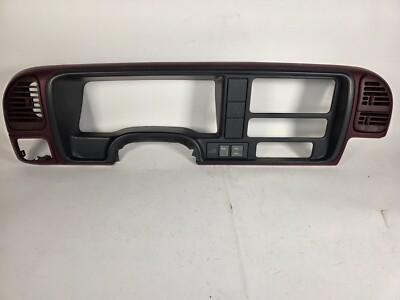 95-99 CHEVY GMC SILVERADO Dash Bezel Instrument Cluster Radio Trim RED ...