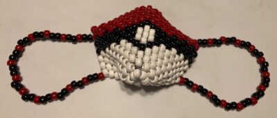 Pokeball Kandi Mask (Handmade) | eBay