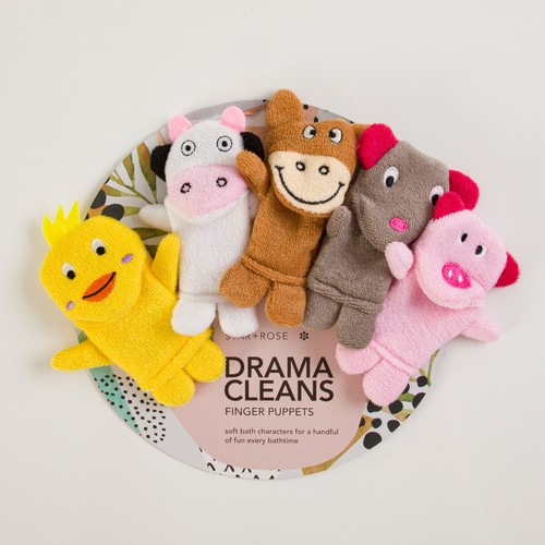 New Star & Rose Animal Finger Puppet Bath Toy | eBay
