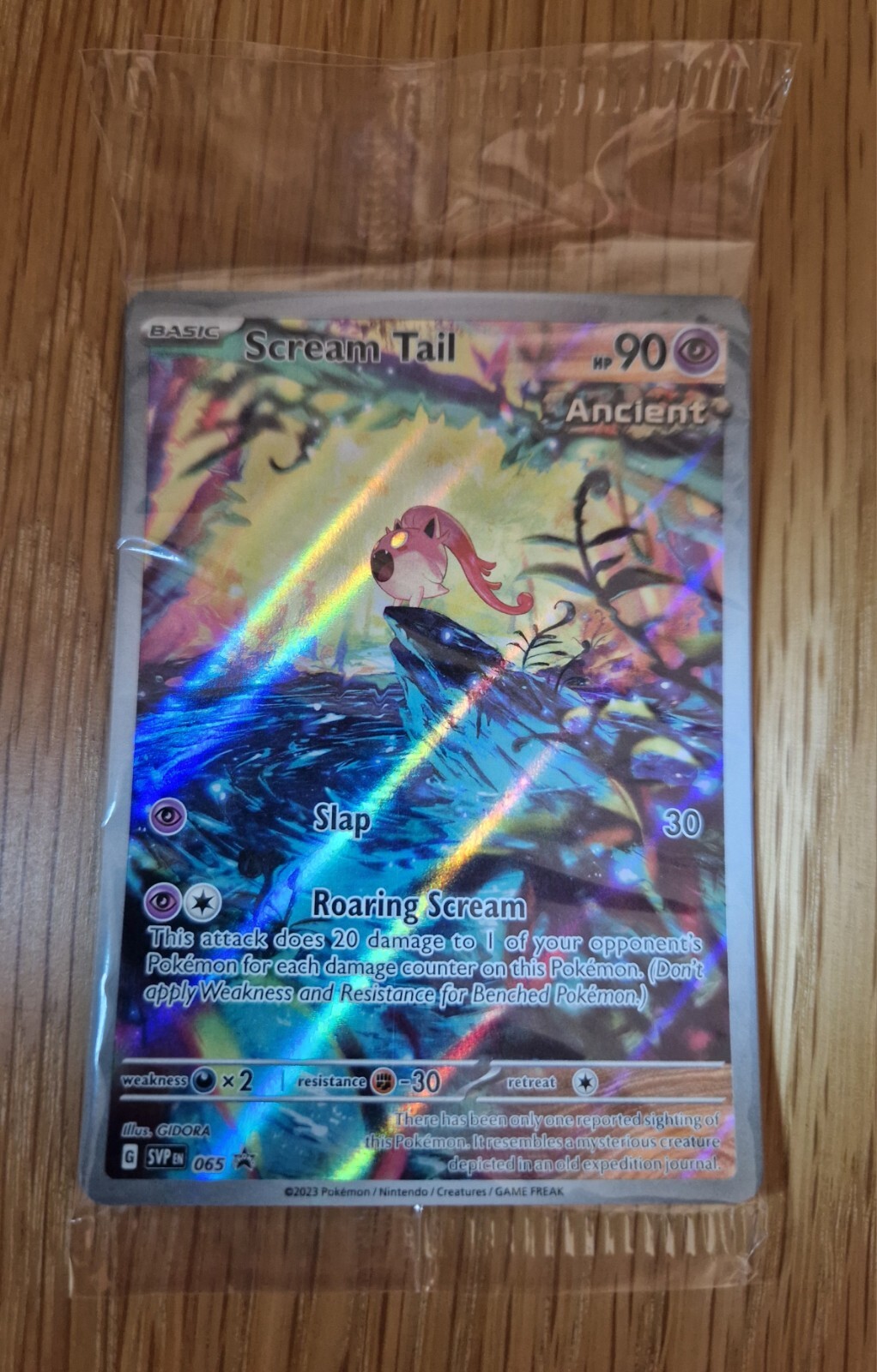 Pokémon TCG CARD Scream Tail SVP065 Black Star PROMO Paradox Rift | eBay