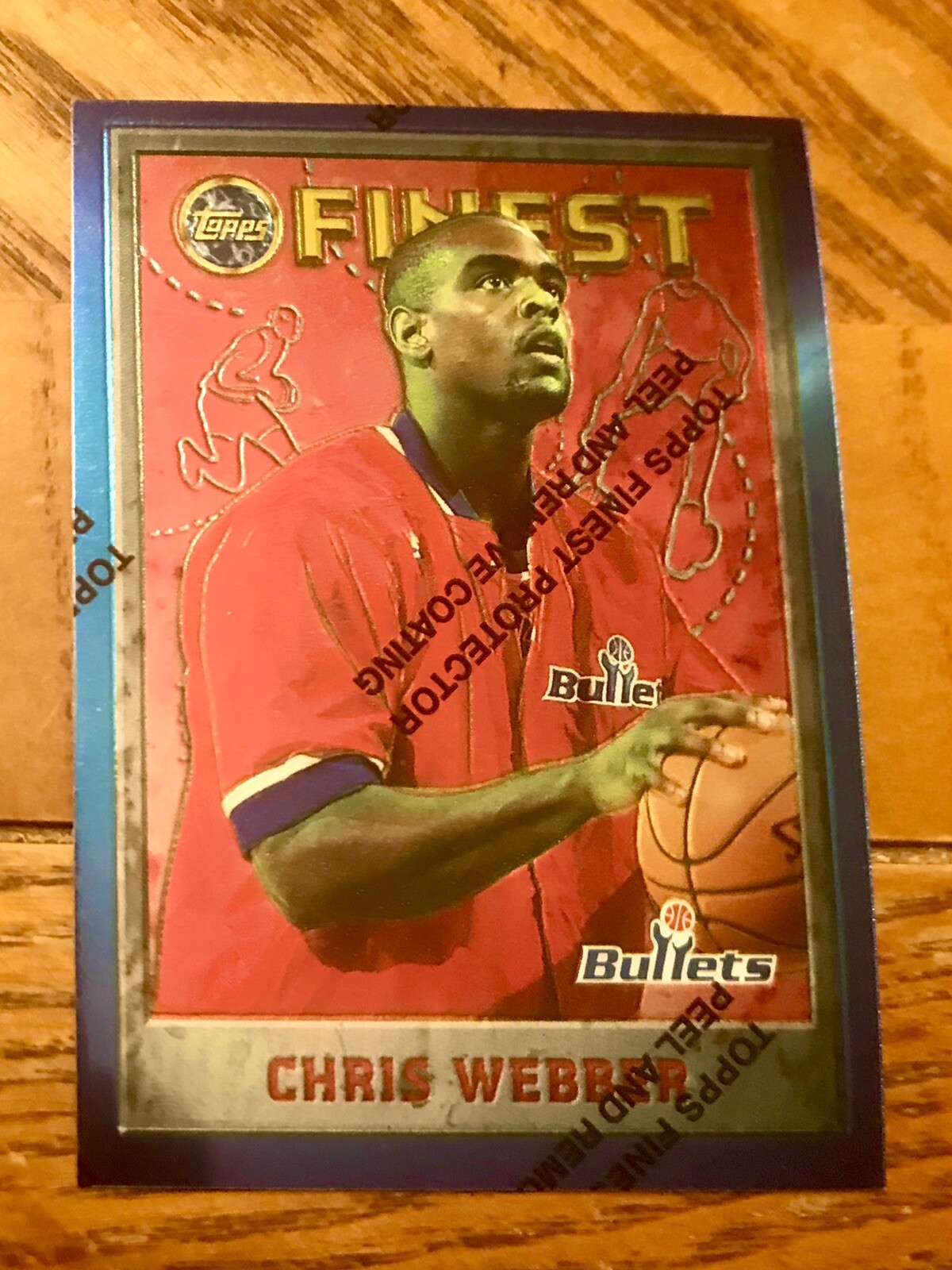 1995-96 Finest Washington Bullets Basketball Card #144 Chris Webber ...