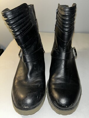 naturalizer boots 8.5 Motorcycle Faux Leather Ankle Boots, | eBay