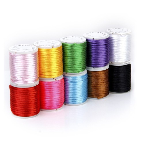 10 Pcs Knitting Cords Colorful Lightweight Nylon Thread Beading Thread ...