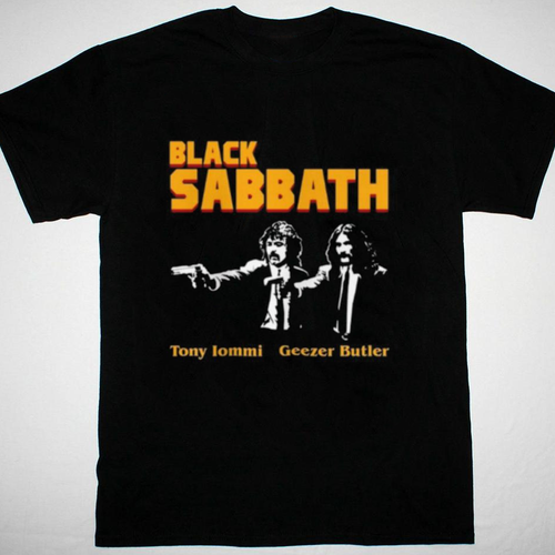 Tony Iommi Geezer Butler Black Sabbath black T-shirt Unisex S to 45Xl ...