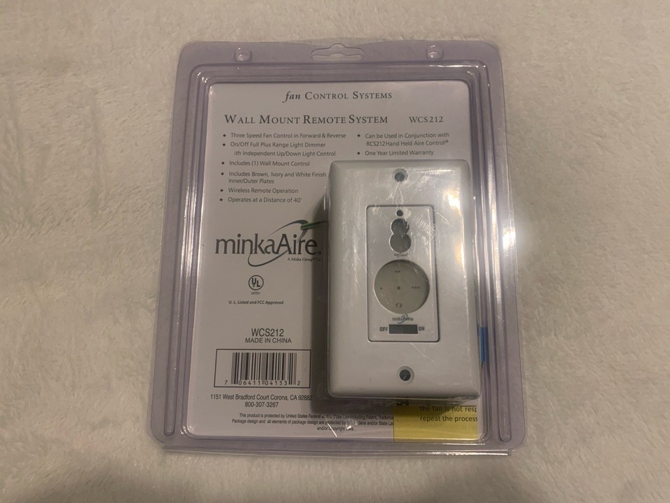 Minka-Aire Wall Control System - White/Black/Sand - WCS212 706411041532 ...