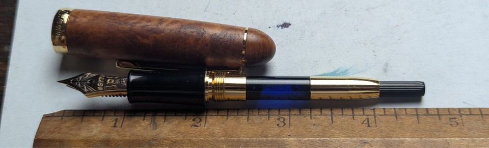 Platinum 3776 18k UEF vintage fountain pen briarwood (bd) | eBay