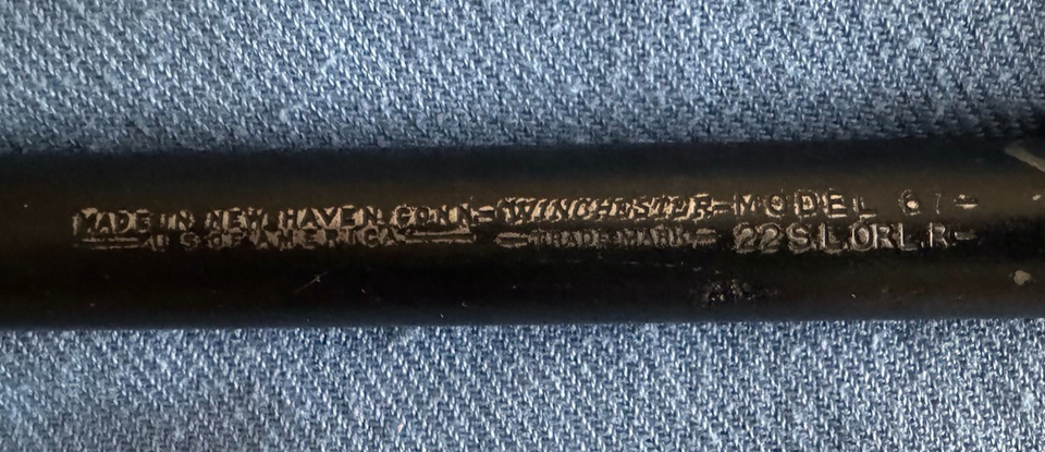 Winchester Model 67 Single Shot Bolt Action Barrel 27" w/ Top Mount ...