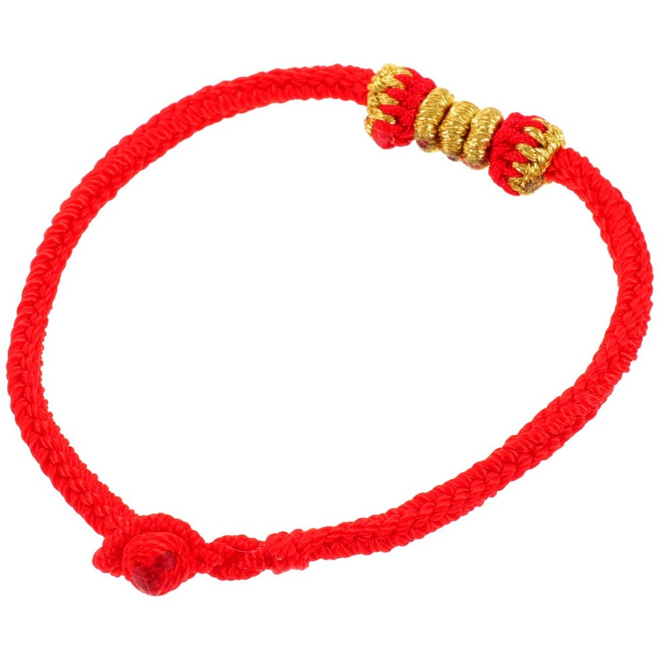 Handmade Red Rope Thread String Bracelet Anklet Charm for Couples Gift ...