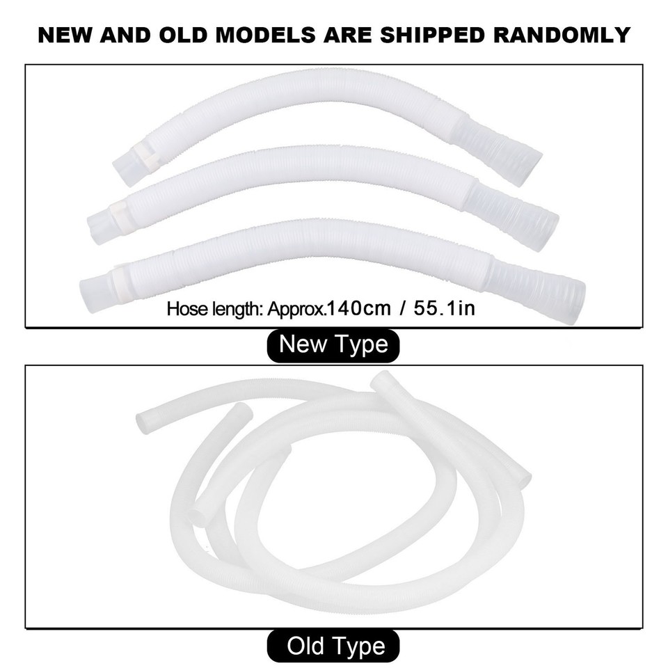 3Pcs Hose Polyethylene Plastic Pressure Resistant Proof Pool Pump Hose ...