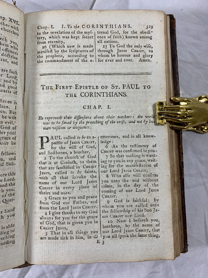 Douay Rheims New Testament Bible 1797 In Good Condition Extremely Rare ...