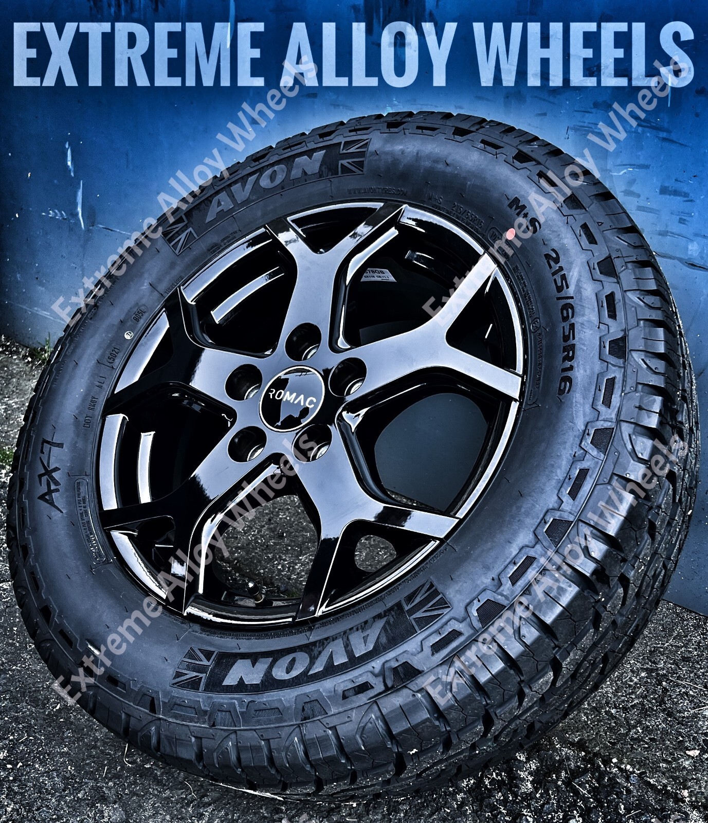 16" Black Cobra Alloy Wheels Ford Transit Swamper Style + Avon Ax7 ...