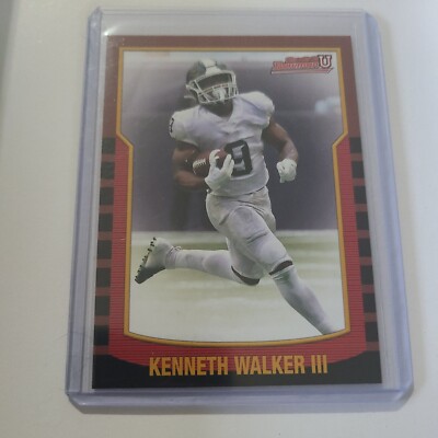2022 Bowman U Kenneth Walker 3 Throwback 2kb-21 | eBay