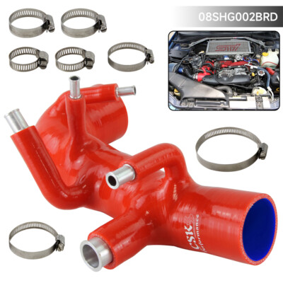 Silicone Turbo Intake Hose+Clamps For Subaru Impreza GDB EJ20 STI WRX ...