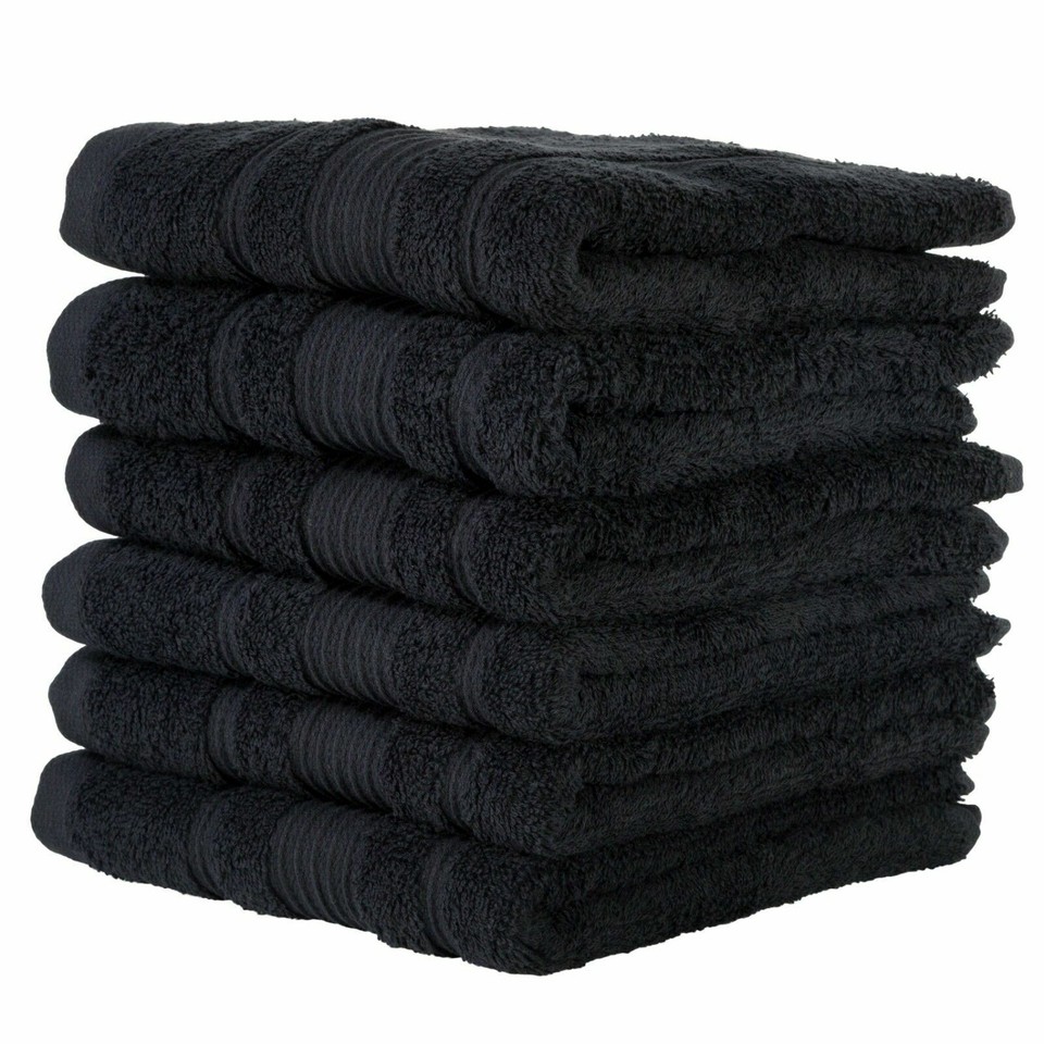 6 Pack Premium Large Hand Towels 600 GSM Cotton 16 x 28 Inches | eBay