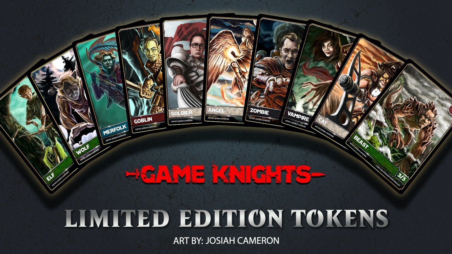 The Command Zone Game Knights Kickstarter Limited Edition Tokens - Mel ...