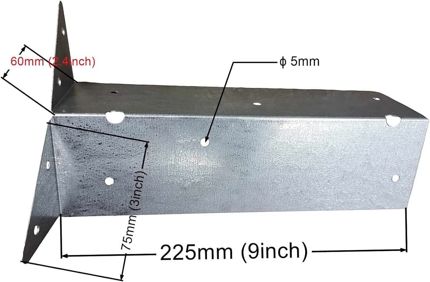 ARRIS RAIL BRACKETS GALVANISED FENCE POST SUPPORT FENCING BRACKET ...