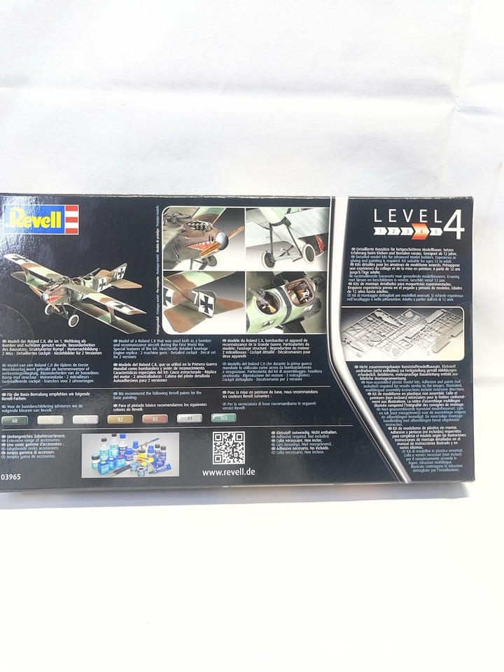 REVELL 03965 1/48 ROLAND C.II WALFISCH (WHALE) KIT. Open Box Sealed ...