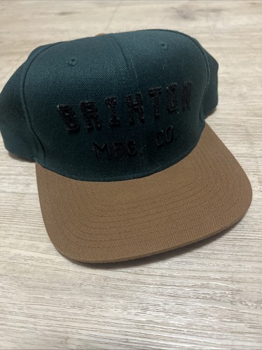 Brixton MFG Snapback Hat Green Brown Adjustable OSFM Punk Hardcore ...