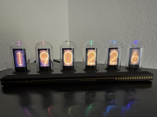 IPS RGB Tube Clock Nixie Art Display Uhr mit Wi-Fi | eBay.de