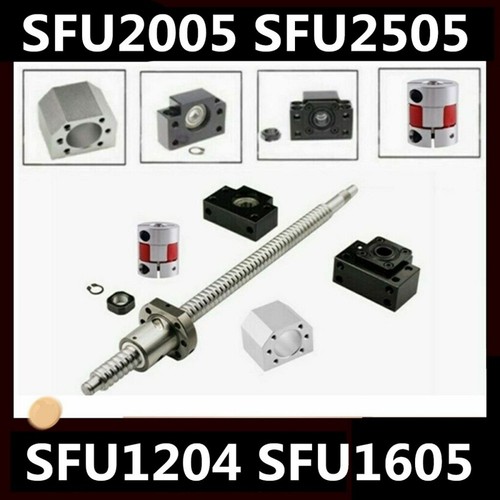 SFU1204 SFU1605 SFU2005 SFU2505 Kugelumlaufspindel+BK&BF+Muttergehäuse ...