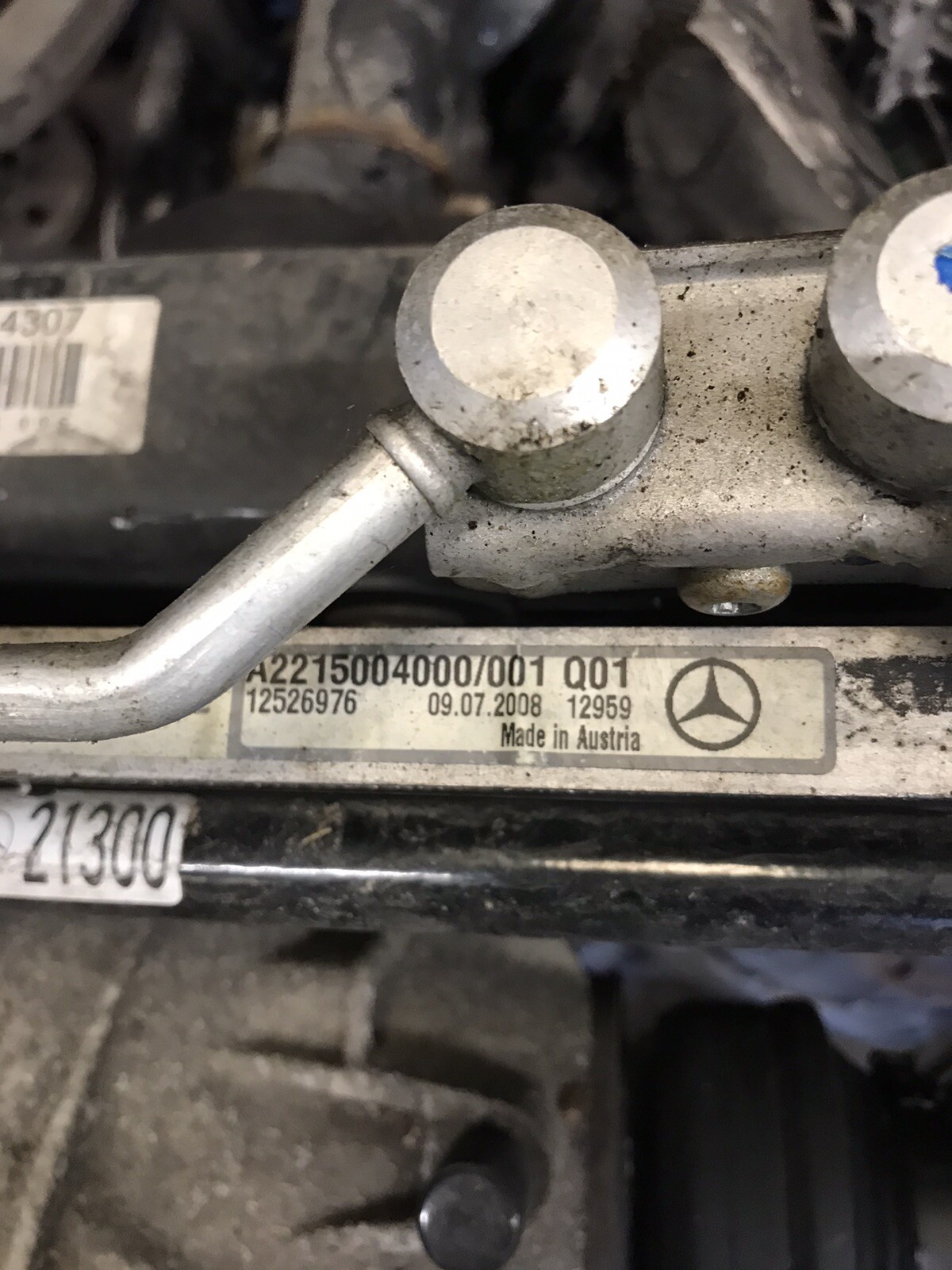 Genuine MERCEDES W216 W221 CL63 S63 CL550 S550 OIL COOLER RADIATOR ...