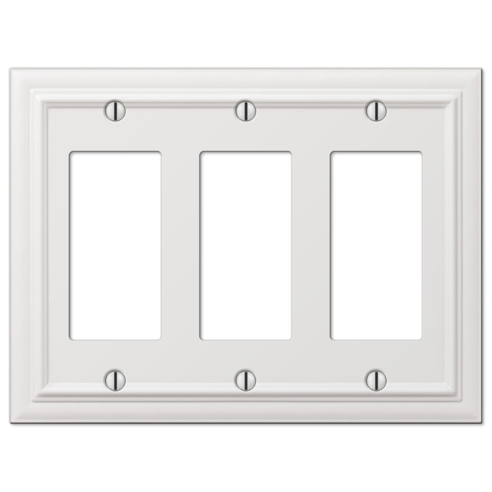 White Light Switch Cover Continental Wallplate Decora Toggle Rocker ...